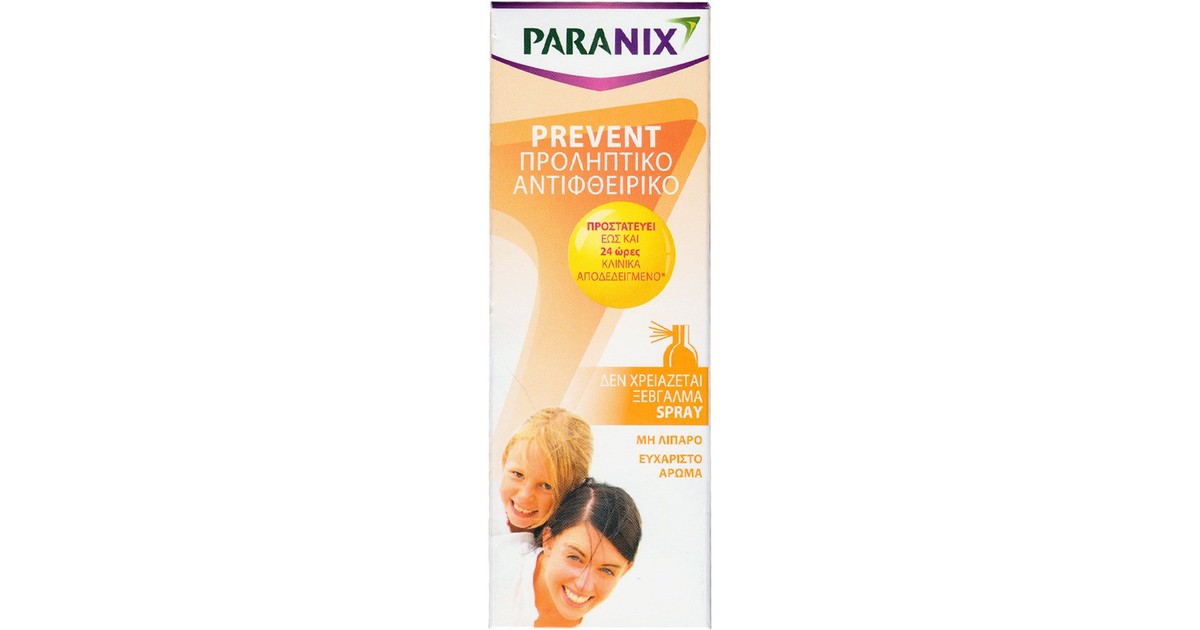 Paranix Prevent Ant-Lice Spray 100ml | Pharm24.gr