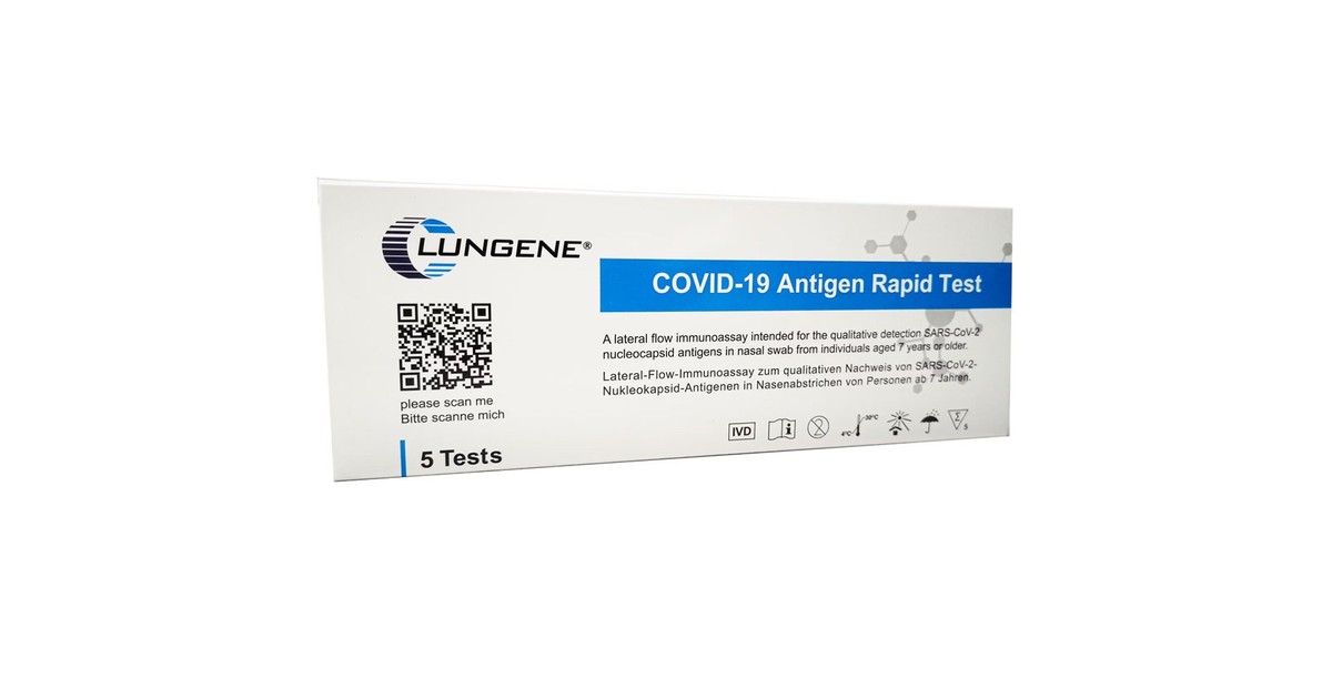 Clongene Lungene Covid-19 Antigen Rapid Self Test Cassette 5 Τεμάχια ...