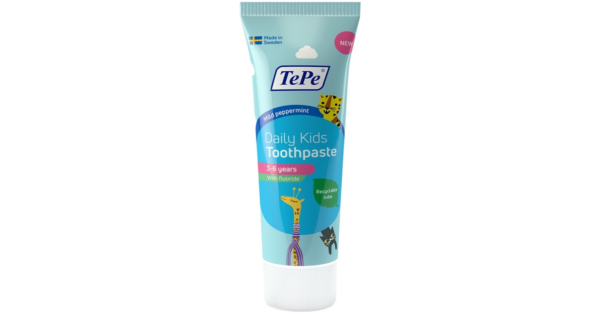 TePe Daily Kids Toothpaste Mild Peppermint 3-6 Years 75ml | Pharm24.gr