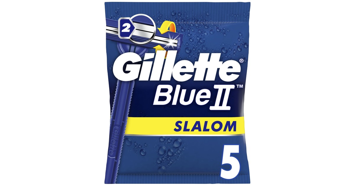 Gillette Blue II Slalom Men's Disposable Razors 5 Τεμάχια | Pharm24.gr