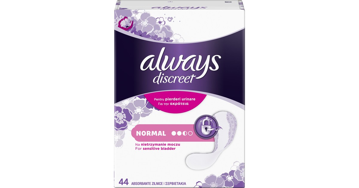 Always Discreet Normal for Sensitive Bladder 44 Τεμάχια | Pharm24.gr