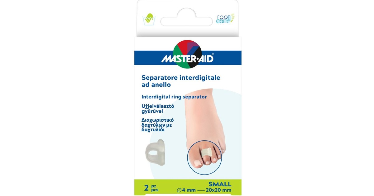 Master Aid Interdigital Ring Separator Finger 2 Τεμάχια - Small ...