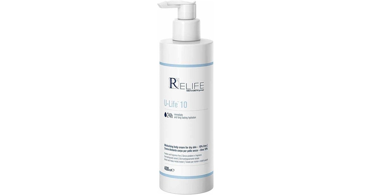Menarini Relife U-Life 10 Moisturizing Body Cream 10% Urea 400ml ...