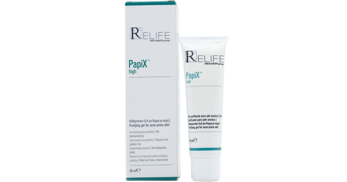 Menarini Relife Papix High Purifying Gel for Acne Prone Skin 30ml ...