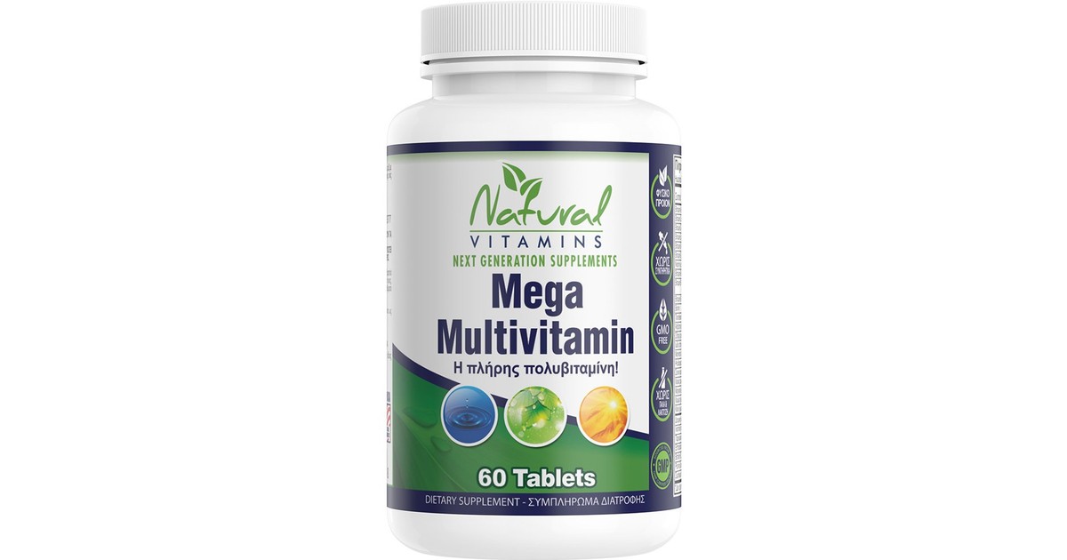 Natural Vitamins Mega Multivitamin 60tabs | Pharm24.gr