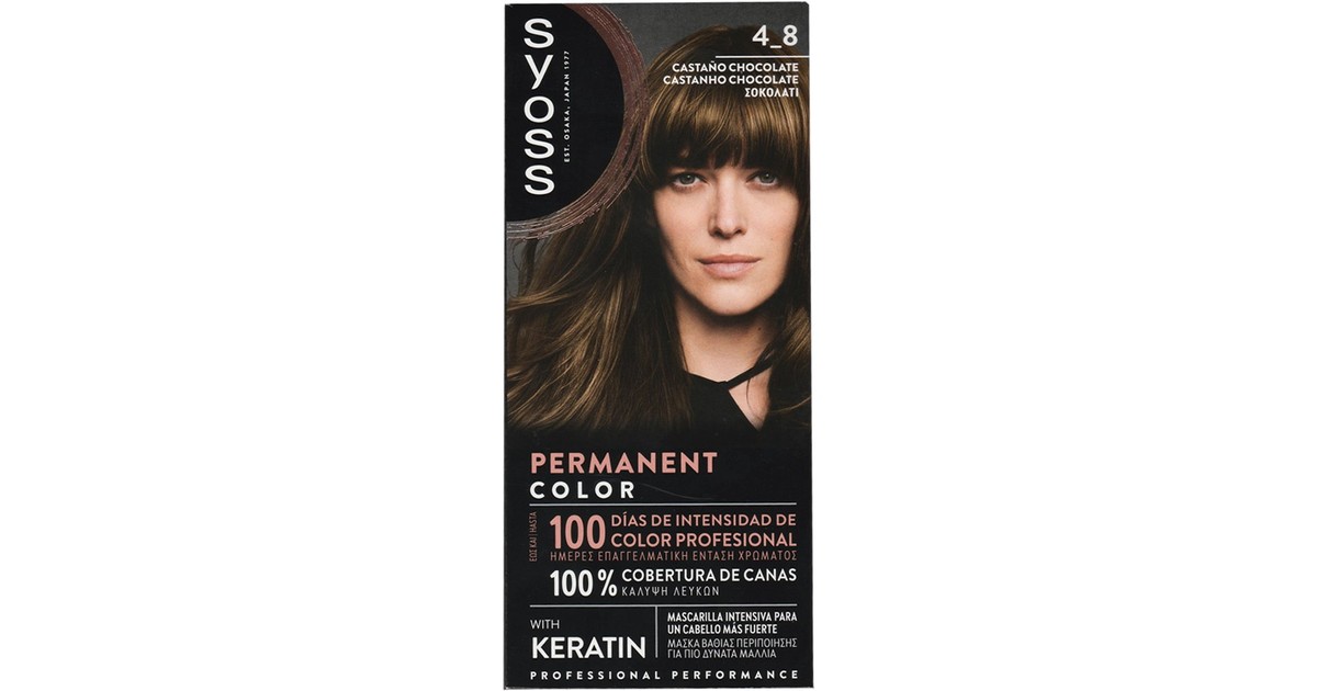 Syoss Permanent Hair Color Kit 1 Τεμάχιο - 4-8 Σοκολατί | Pharm24.gr