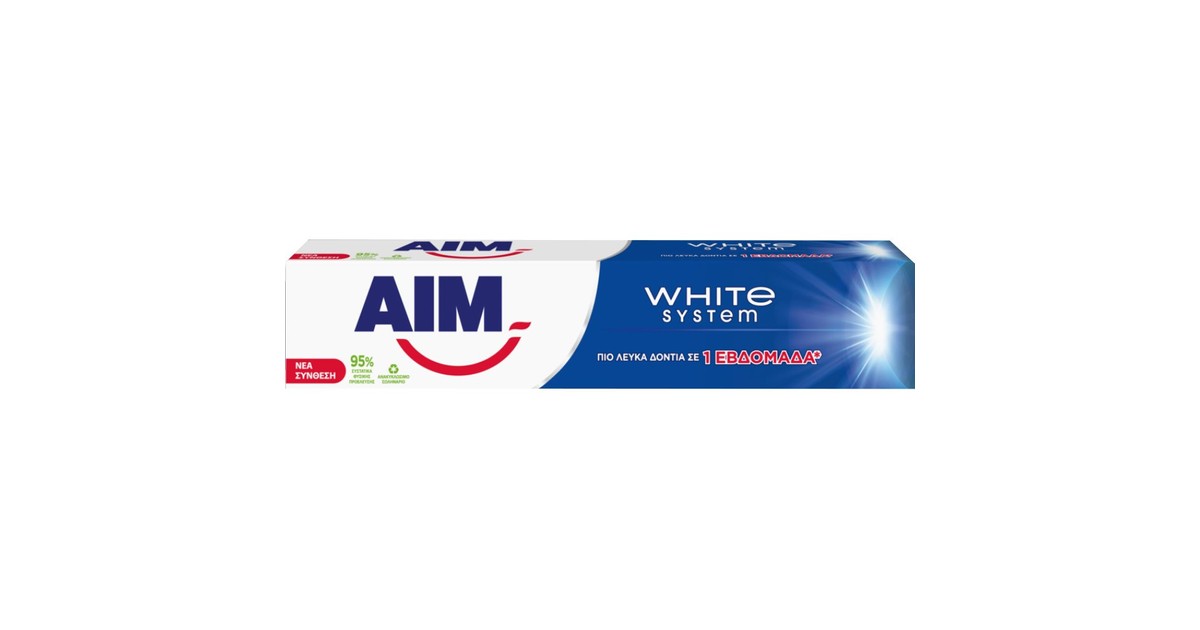 Aim White System Toothpaste 75ml | Pharm24.gr