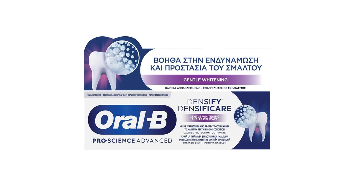Oral-B Pro-Science Advanced Densify Densificare Gentle Whitening ...