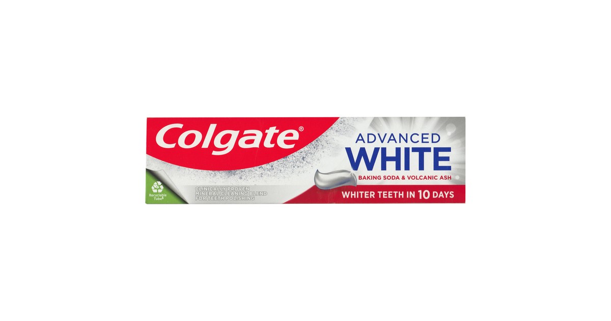 Colgate Advanced White Baking Soda & Volcanic Ash Toothpaste 75ml ...