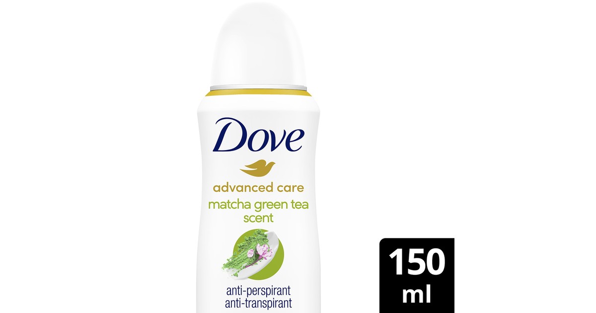 Dove Advanced Care 72h Matcha Green Tea & Sakura Blossom Scent 150ml ...