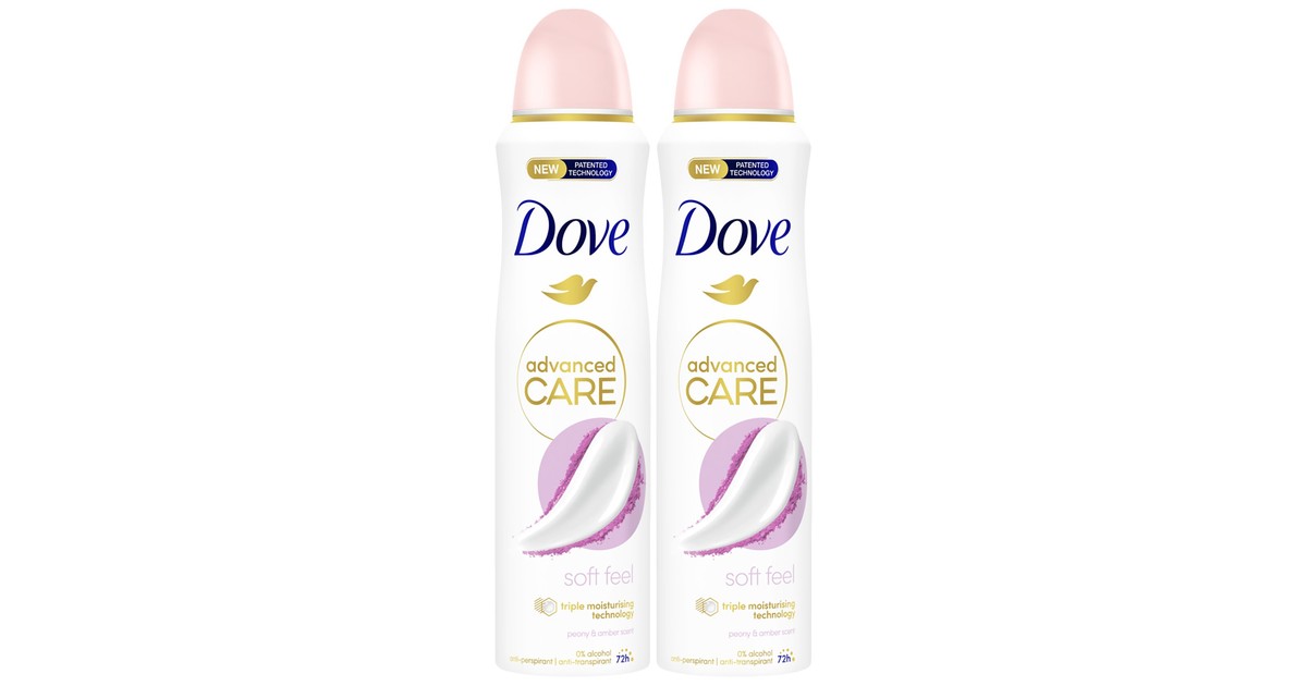 Dove Πακέτο Προσφοράς Advance Soft Feel Peony & Amber Scent 72h Anti ...
