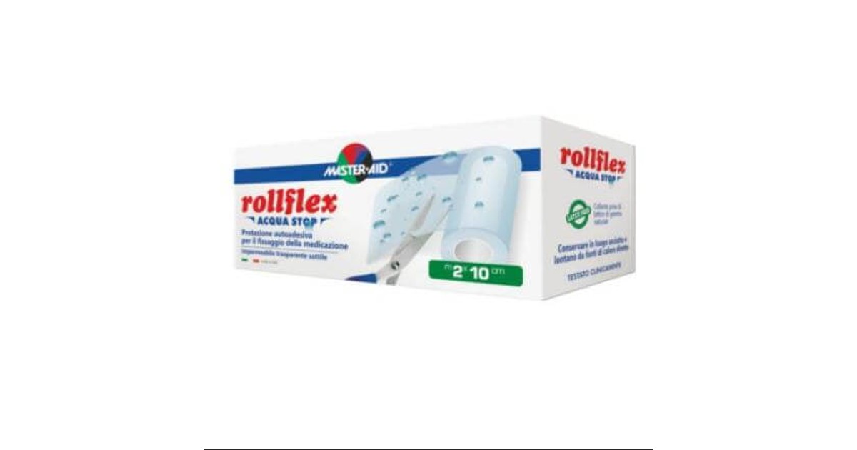 Master Aid Rollflex Acqua Stop Αυτοκόλλητη Διαφανής Μεμβράνη Για ...