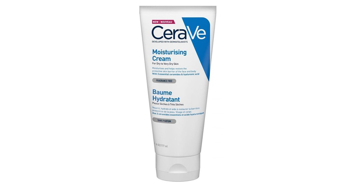 CeraVe Moisturising Face & Body Cream for Dry to Very Dry Skin 177ml ...