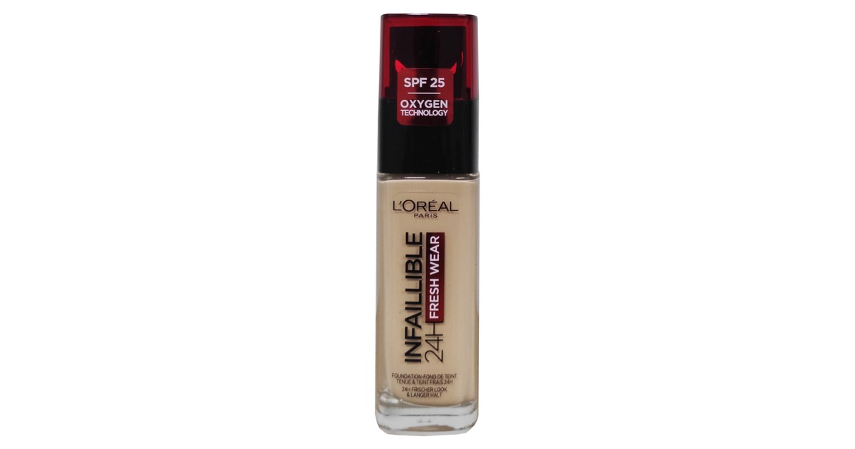 L'Oreal Paris Infaillible 24H Fresh Wear Foundation SPF25, 30ml - 100 ...