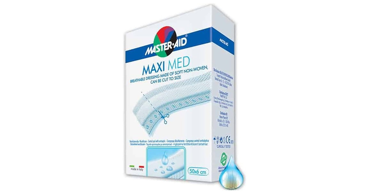 Master Aid Maxi Med Ρολά Συνεχούς Γάζας - 50x6cm | Pharm24.gr